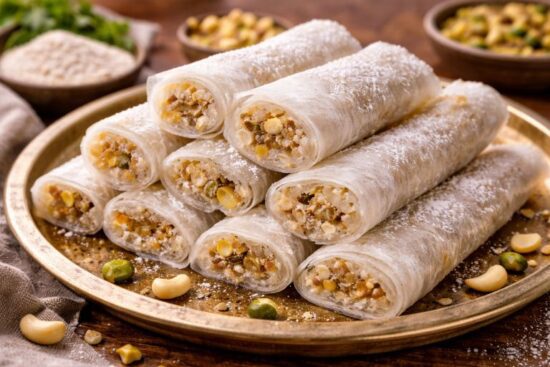 Authentic Andhra Pootharekulu Recipe – Crispy Traditional Sweet - The ...